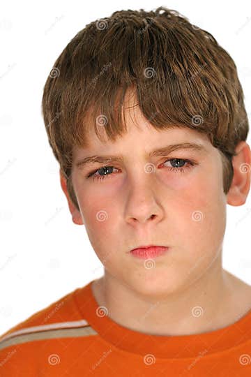 Angry boy stock image. Image of person, youth, child, isolated - 1930775