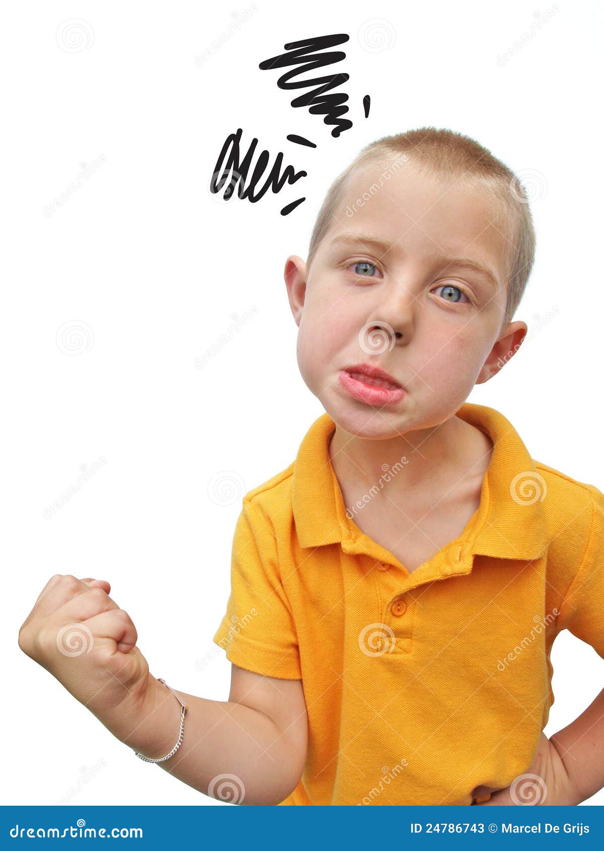 Angry boy stock image. Image of issues, management, orange - 24786743