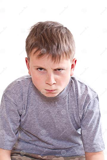 Angry boy stock image. Image of anger, emotional, beauty - 28118019