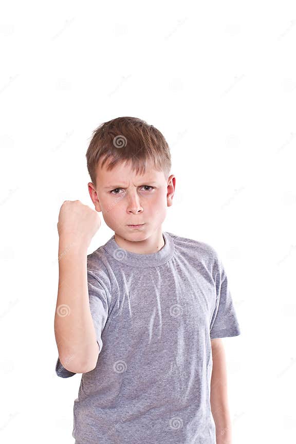 Angry boy stock image. Image of fighter, head, human - 28118101