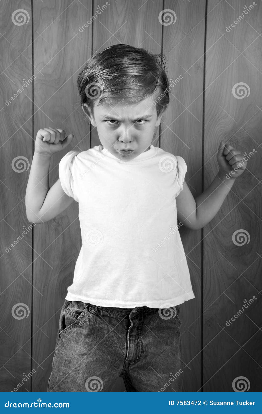 Angry Boy stock photo. Image of arms, frown, face, scowl - 7583472