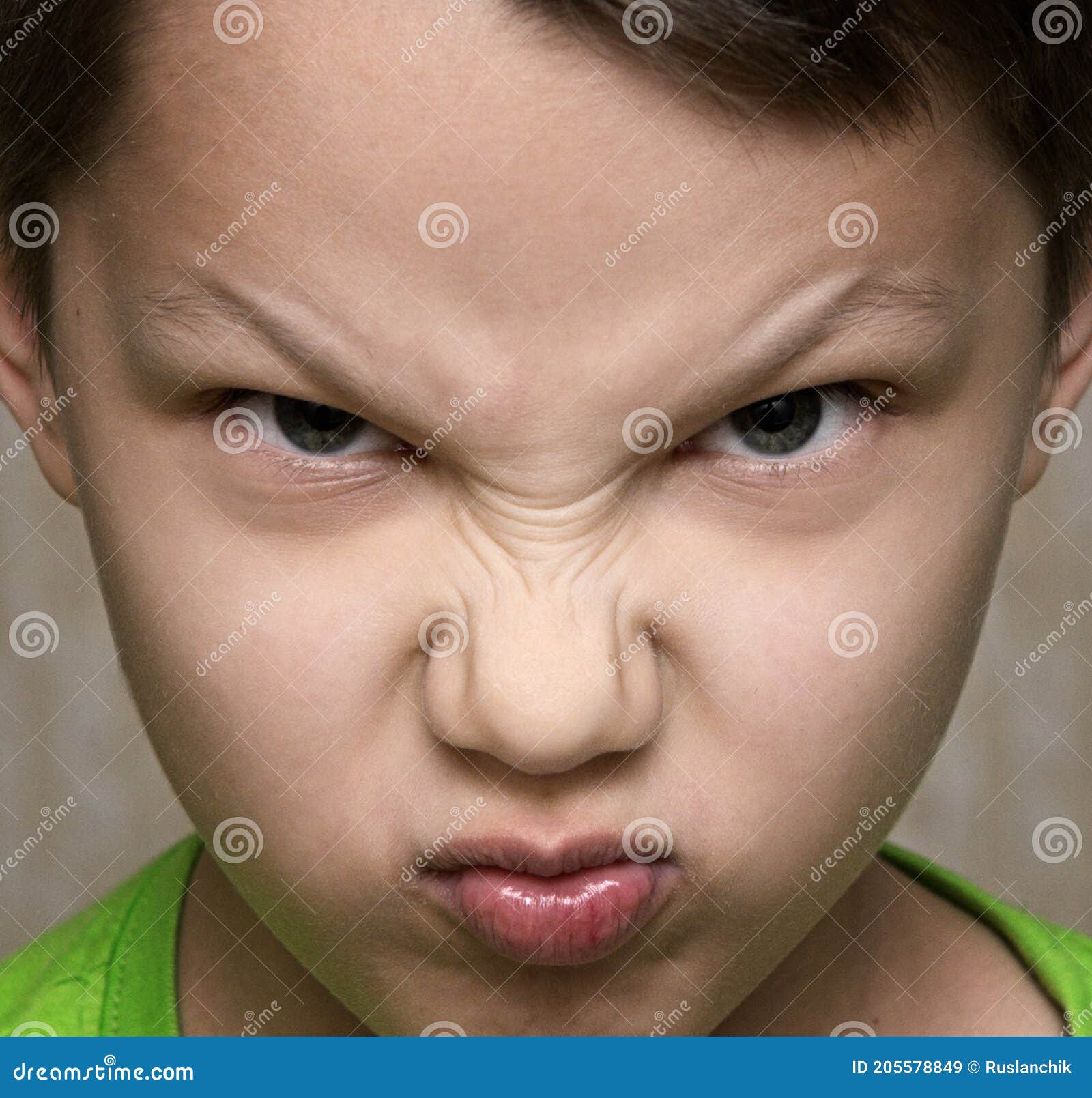 Angry boy stock image. Image of annoyed, male, emotion - 205578849