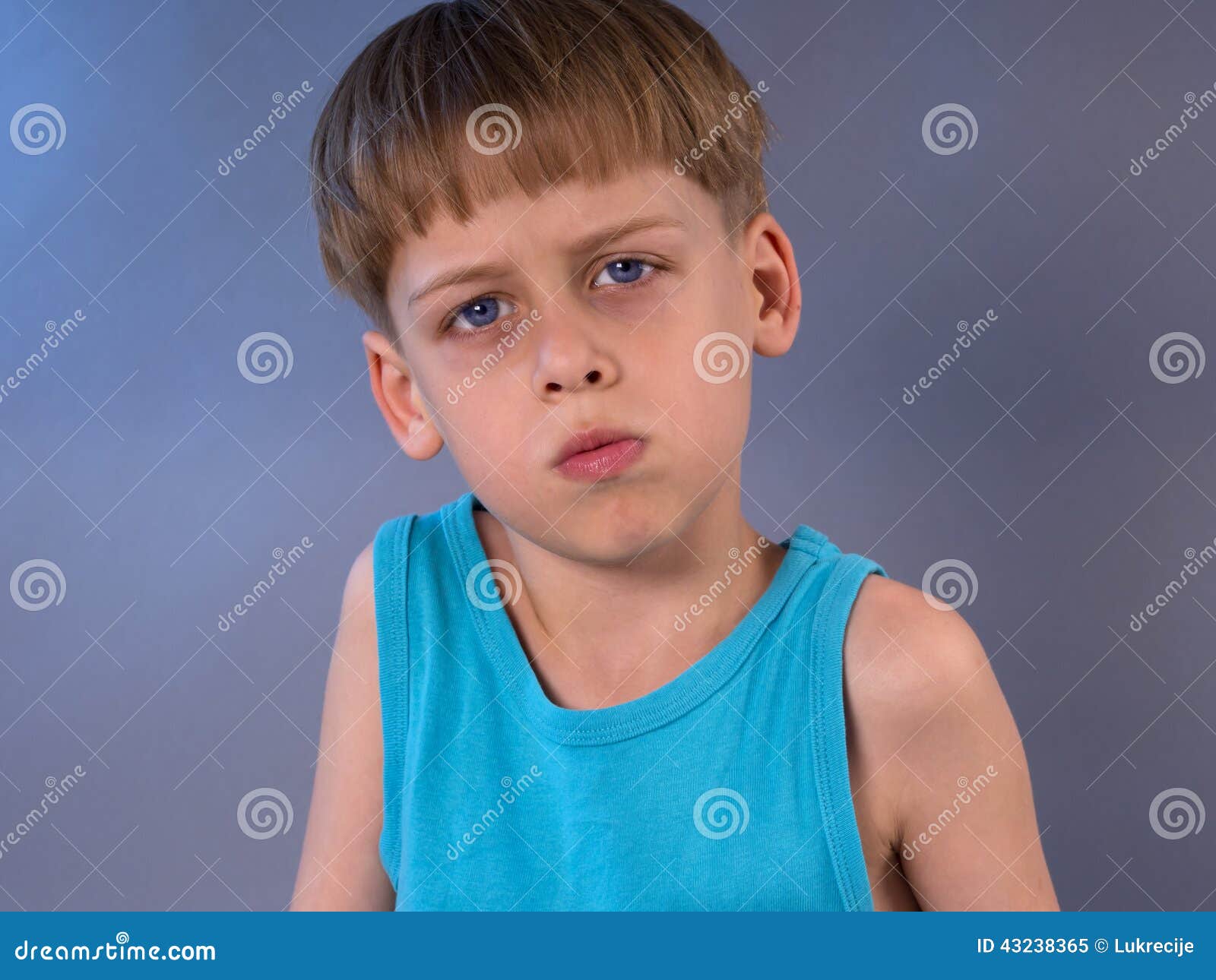 Angry boy stock image. Image of melancholy, indoors, natural - 43238365