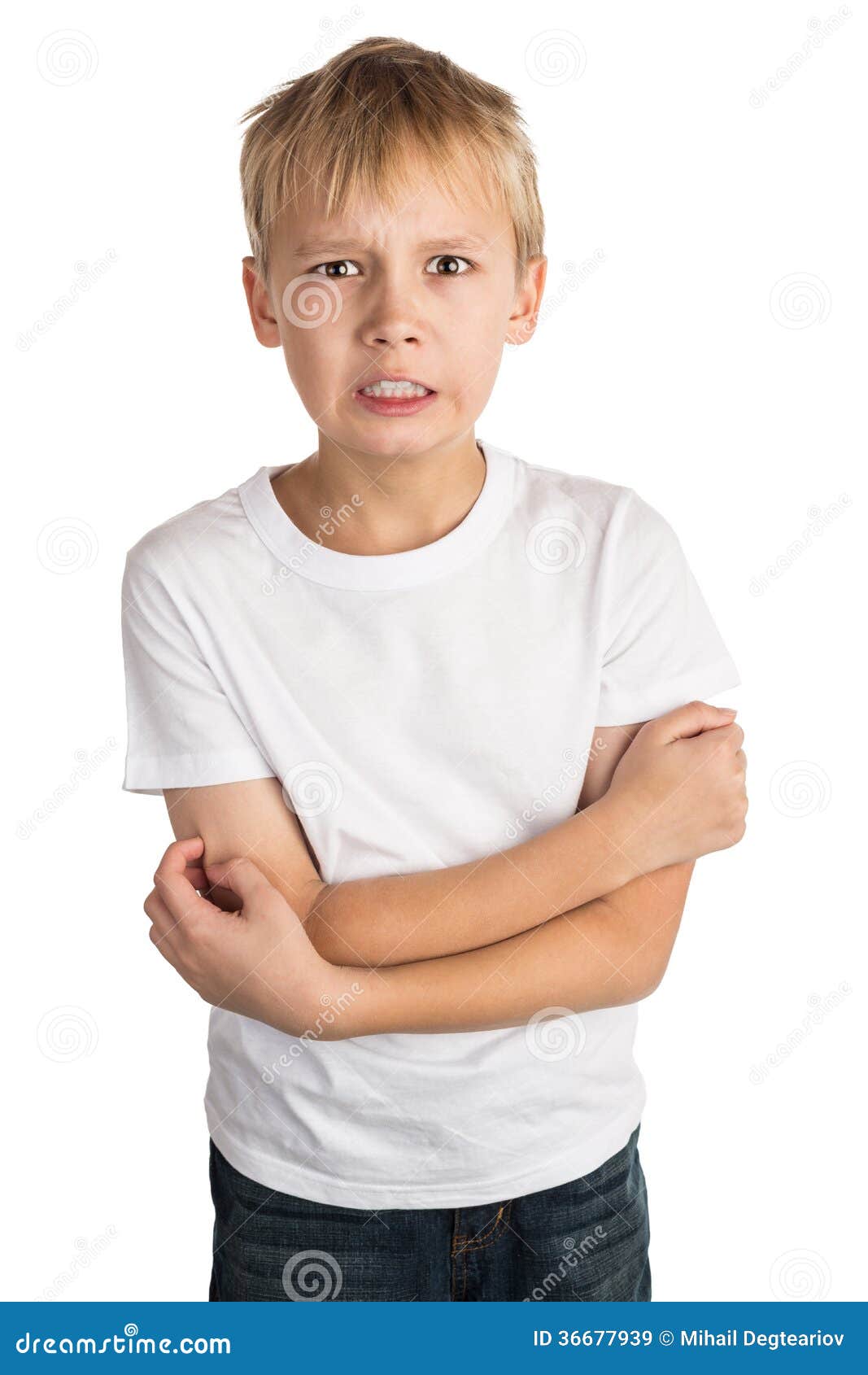 Angry Boy stock image. Image of blond, anger, white, young - 36677939