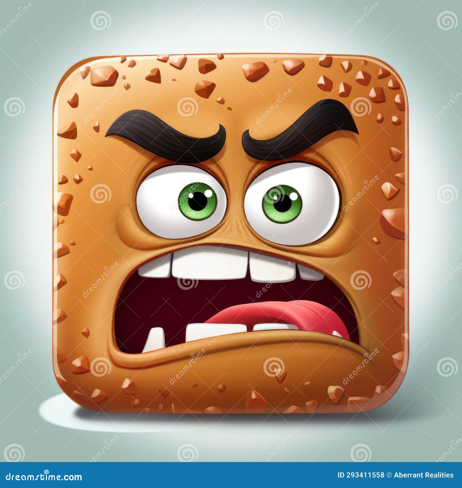 Angry Bread Cartoon | CartoonDealer.com #49454363