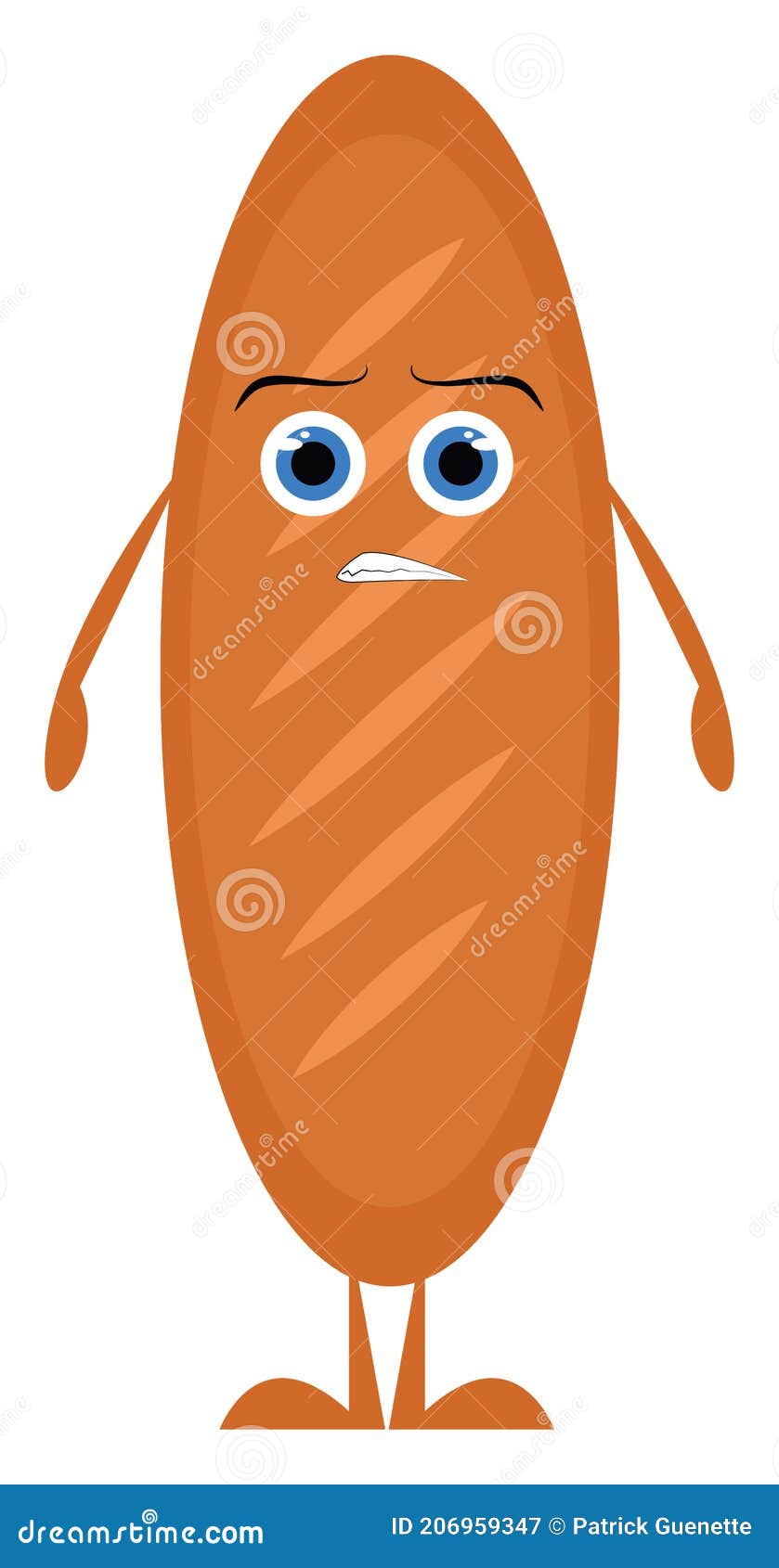 Angry Bread, Illustration, Vector Stock Vector - Illustration of ...