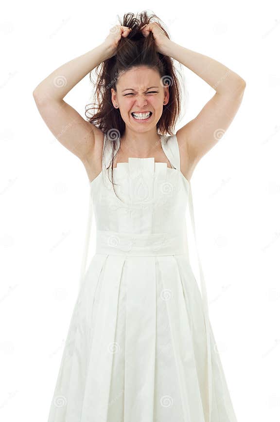 Angry bride stock image. Image of serious, nuptials, idea - 17018549