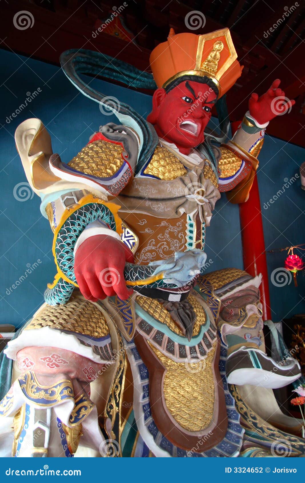 Angry buddhist statue stock photo. Image of fear, sacrifice - 3324652