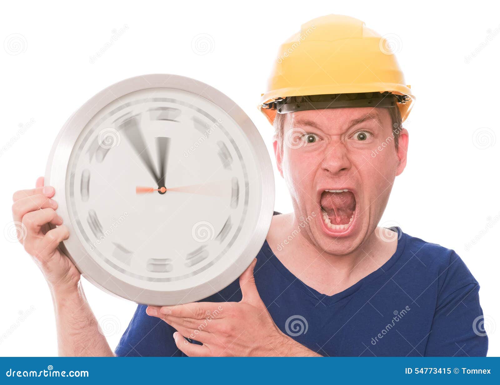 Angry Building Time (spinning Watch Hands Version) Stock Image - Image ...