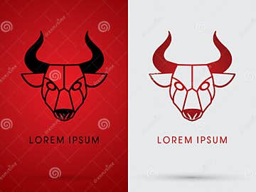 Angry Bull face stock vector. Illustration of face, power - 88009638