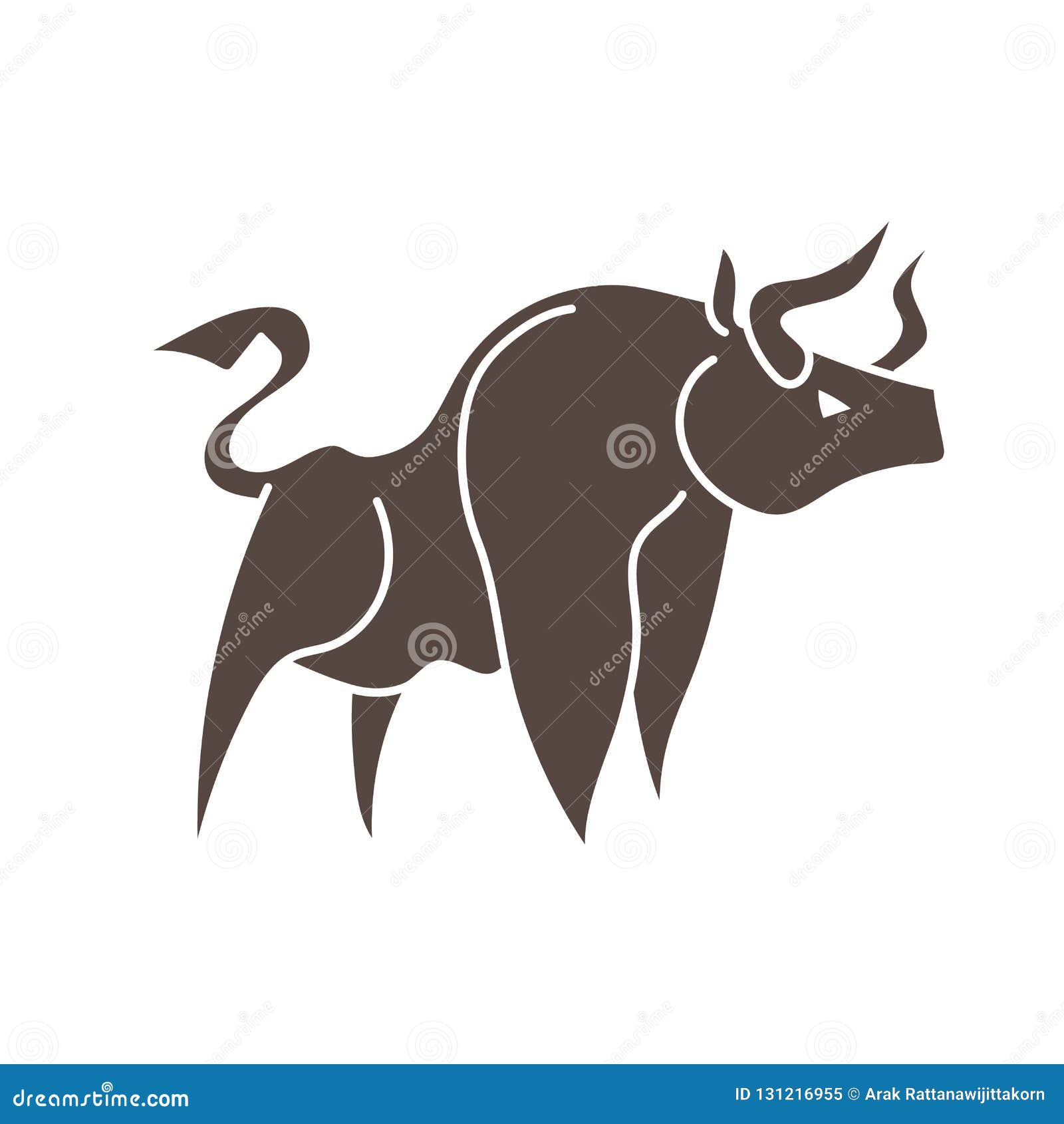 Angry Bull graphic vector stock vector. Illustration of longhorn ...