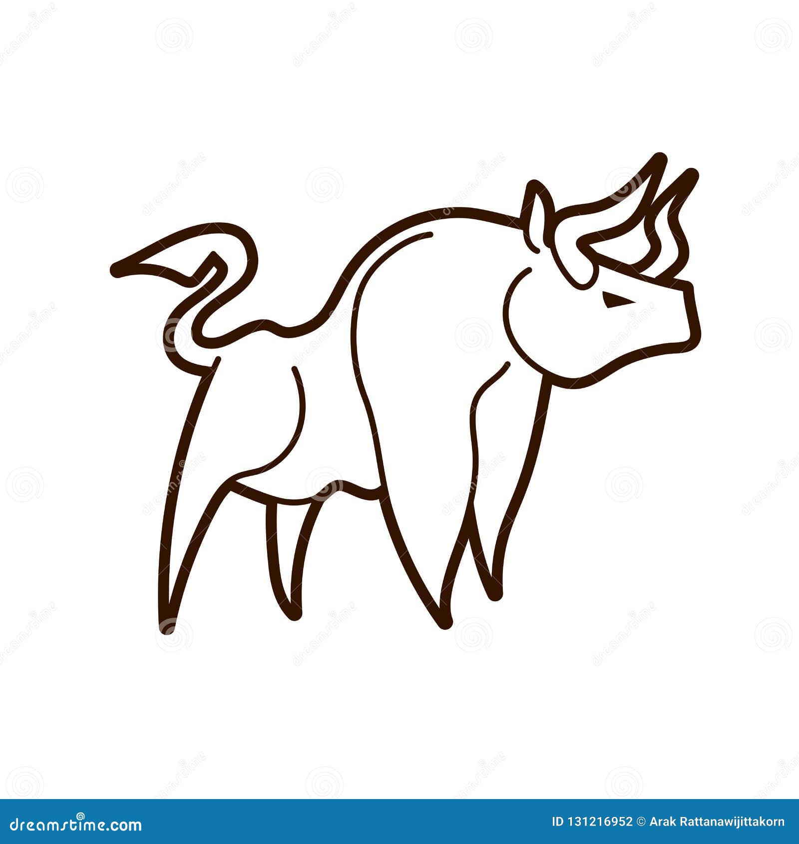 Angry Bull graphic vector stock vector. Illustration of charger - 131216952