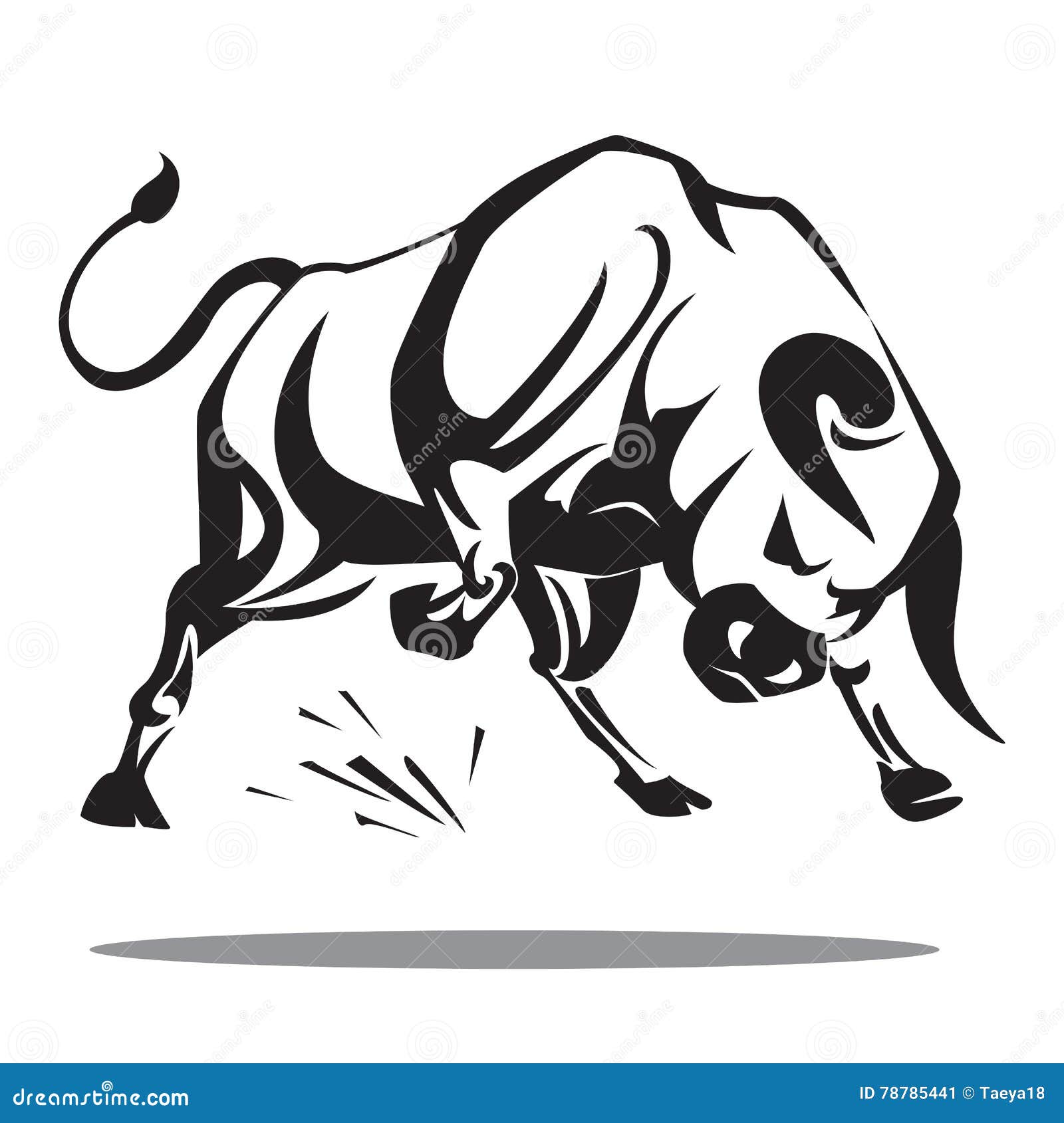 Angry Bull Vector