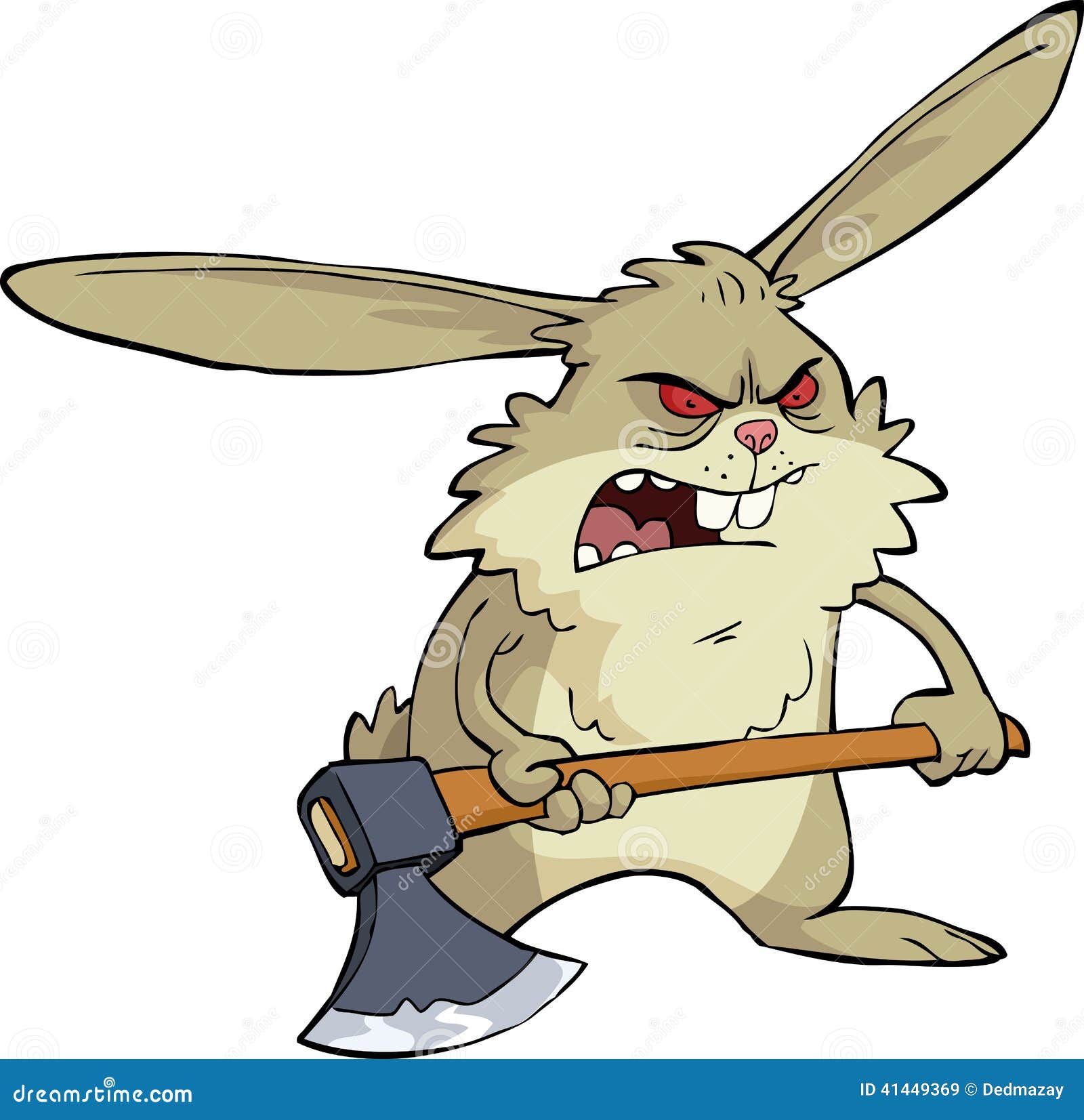 Angry Bunny Stock Vector - Image: 41449369