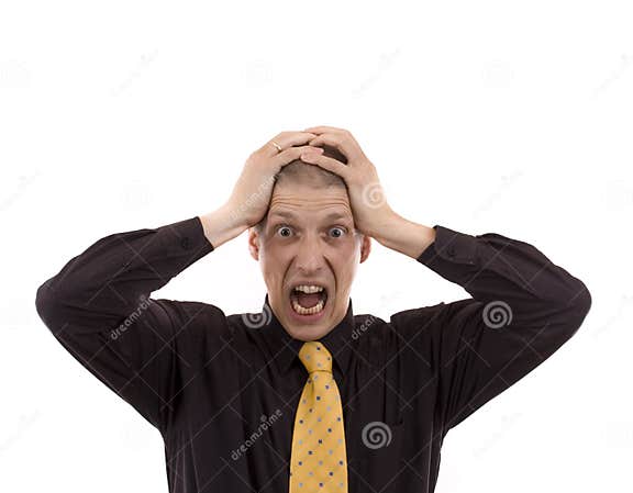 Angry business man stock photo. Image of suit, business - 17182262