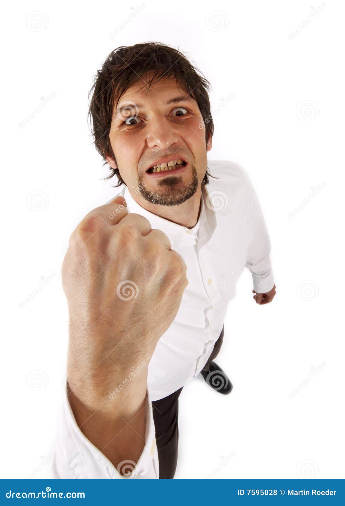 Angry business man stock photo. Image of isolated, expression - 7595028