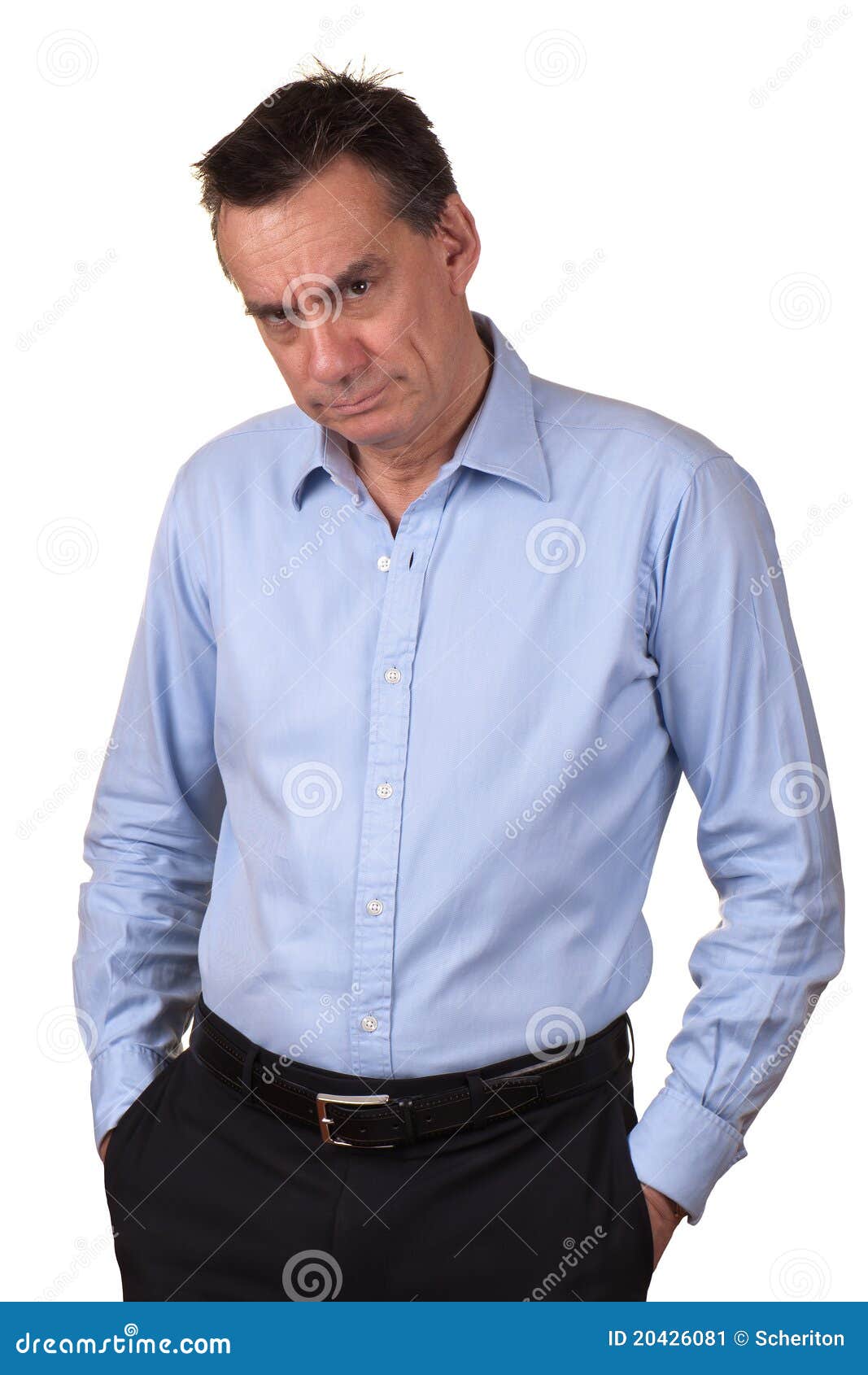 Angry Business Man with Grumpy Expression Stock Image - Image of face ...