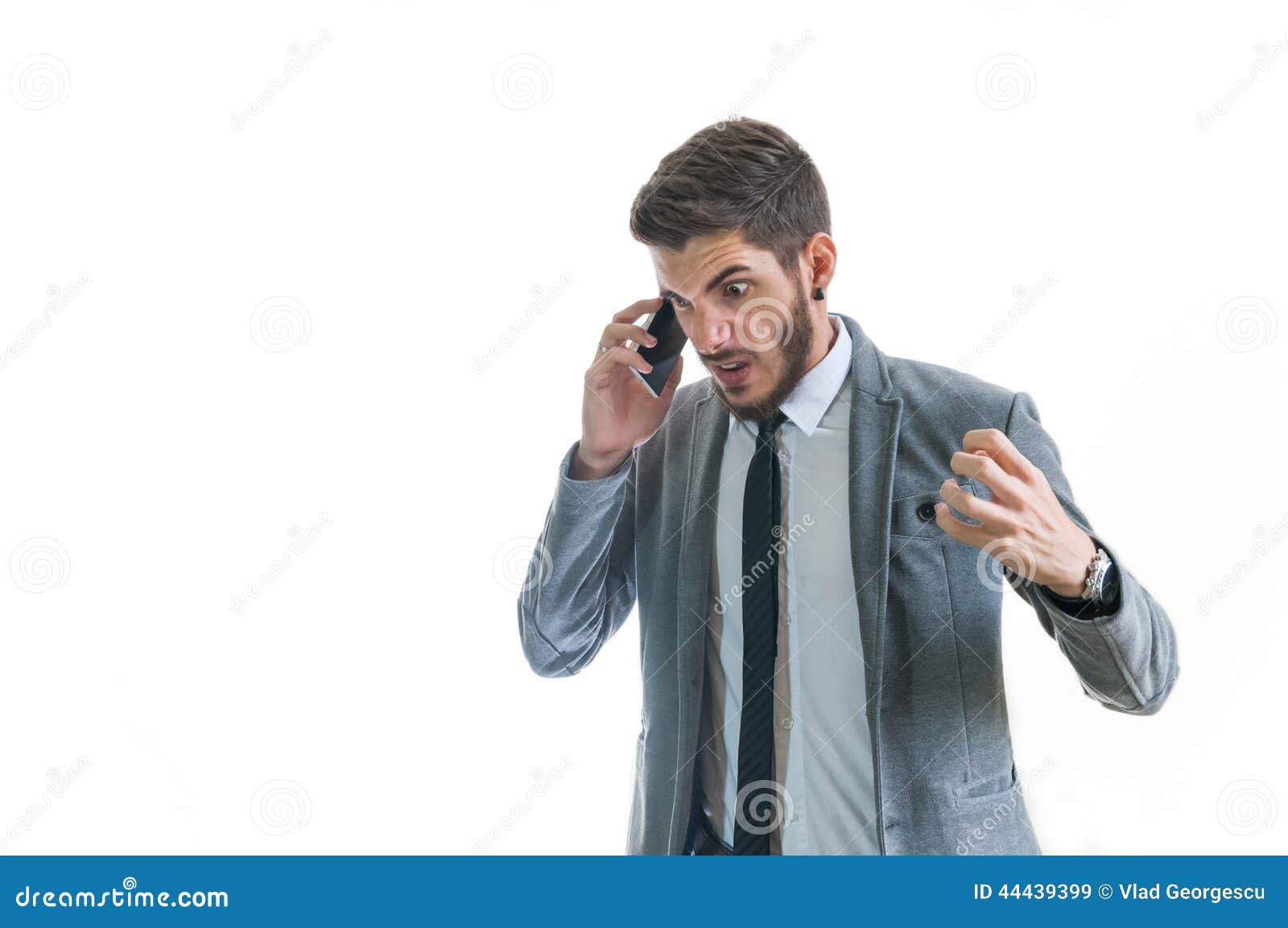 Angry business man stock image. Image of suit, rage, serious - 44439399