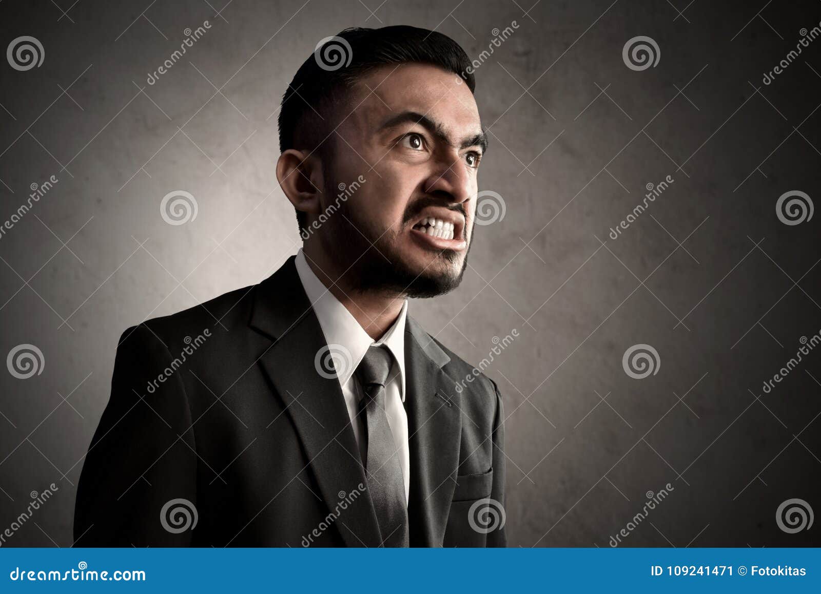 Angry Businessman and Upset Expression Stock Image - Image of emotion ...