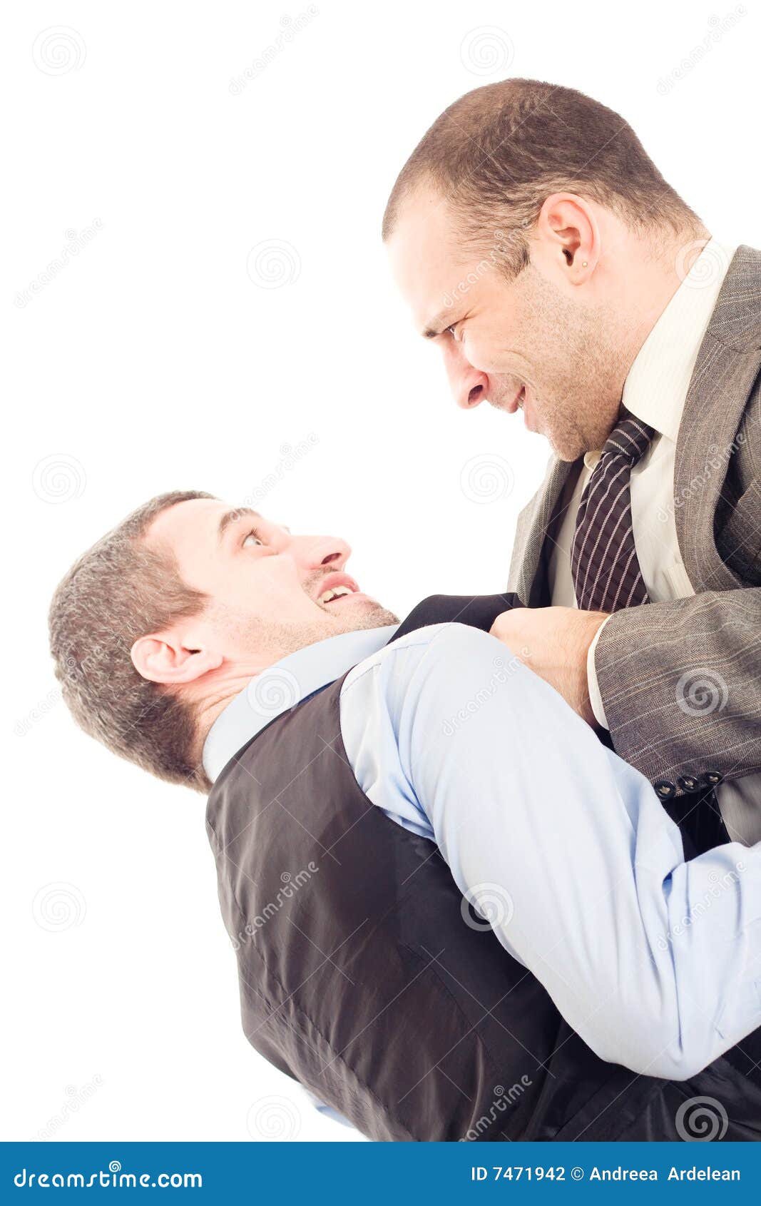Angry Business Men Fighting Stock Photo - Image of businessman ...