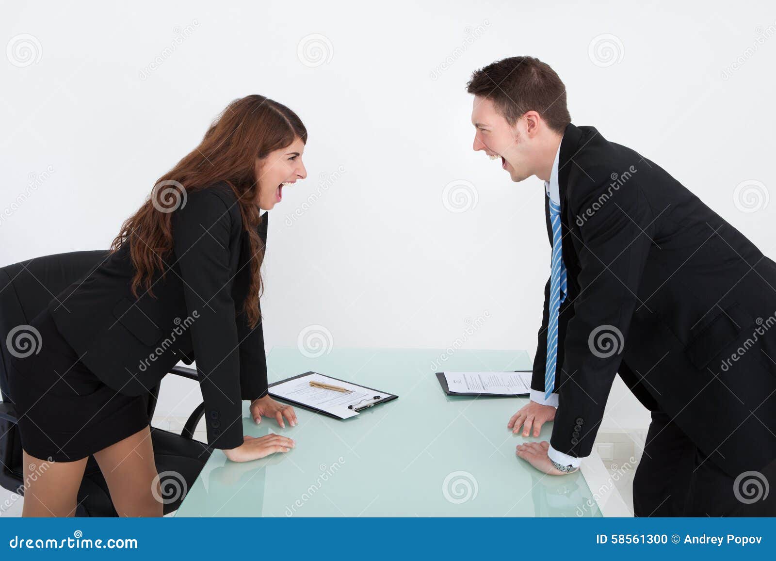 Angry Business People Shouting at Each Other Stock Photo - Image of ...