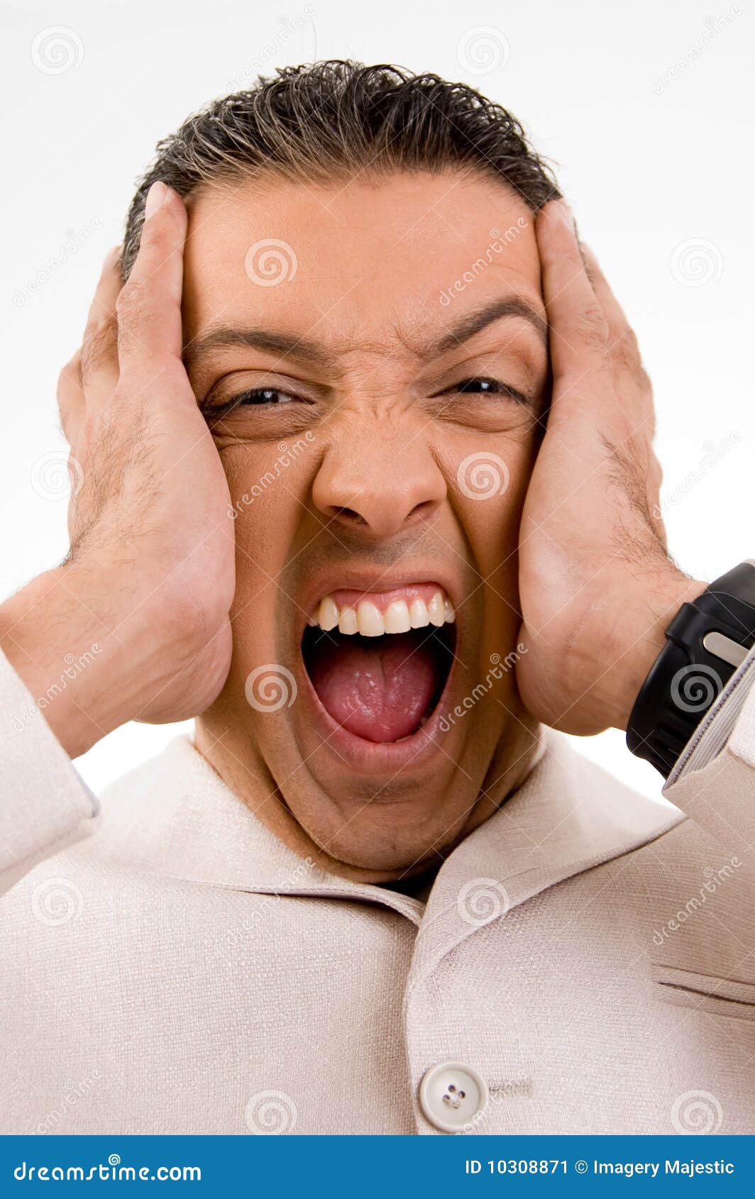 Angry businessman stock image. Image of loud, looking - 10308871