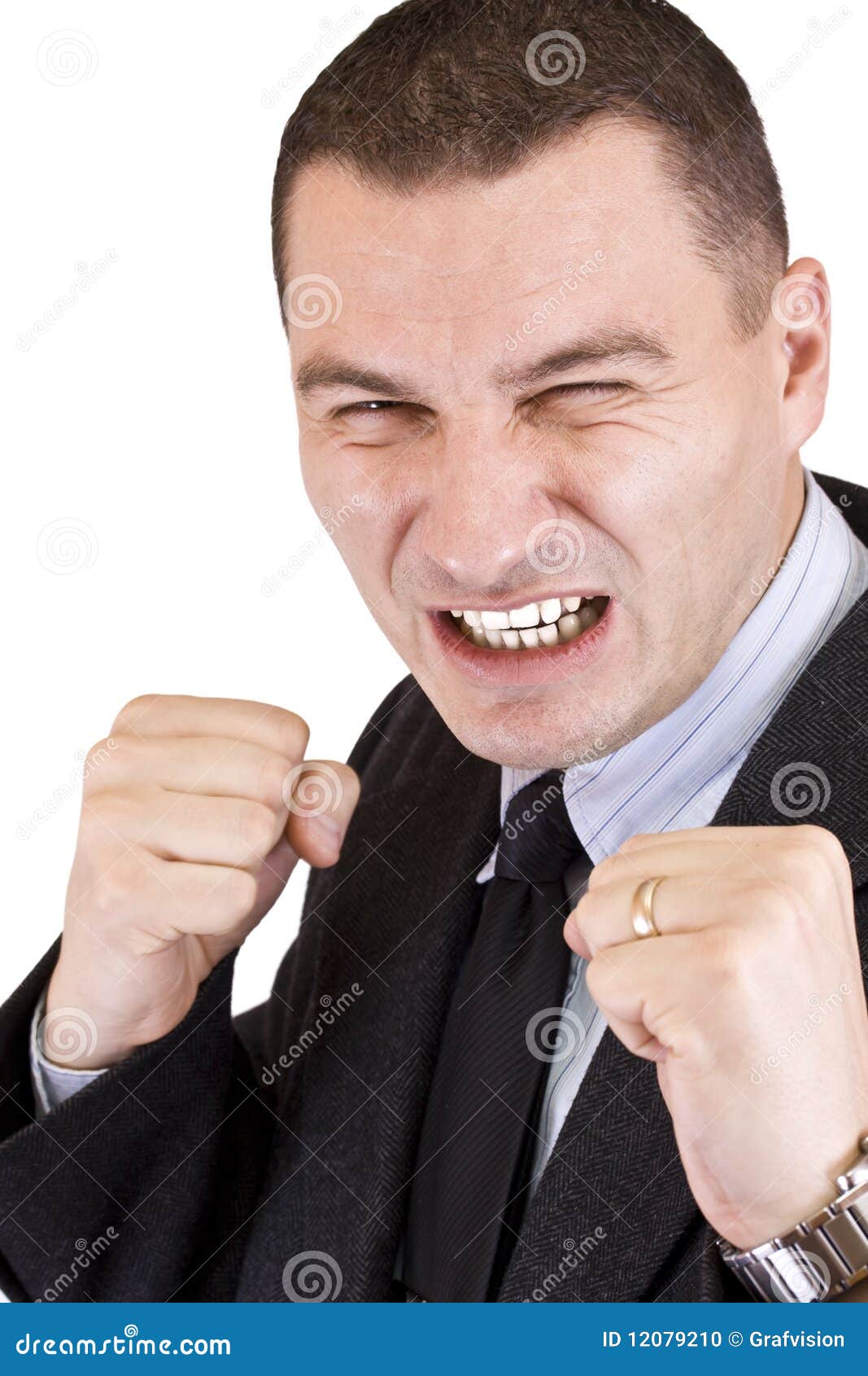 Angry businessman stock photo. Image of adult, business - 12079210