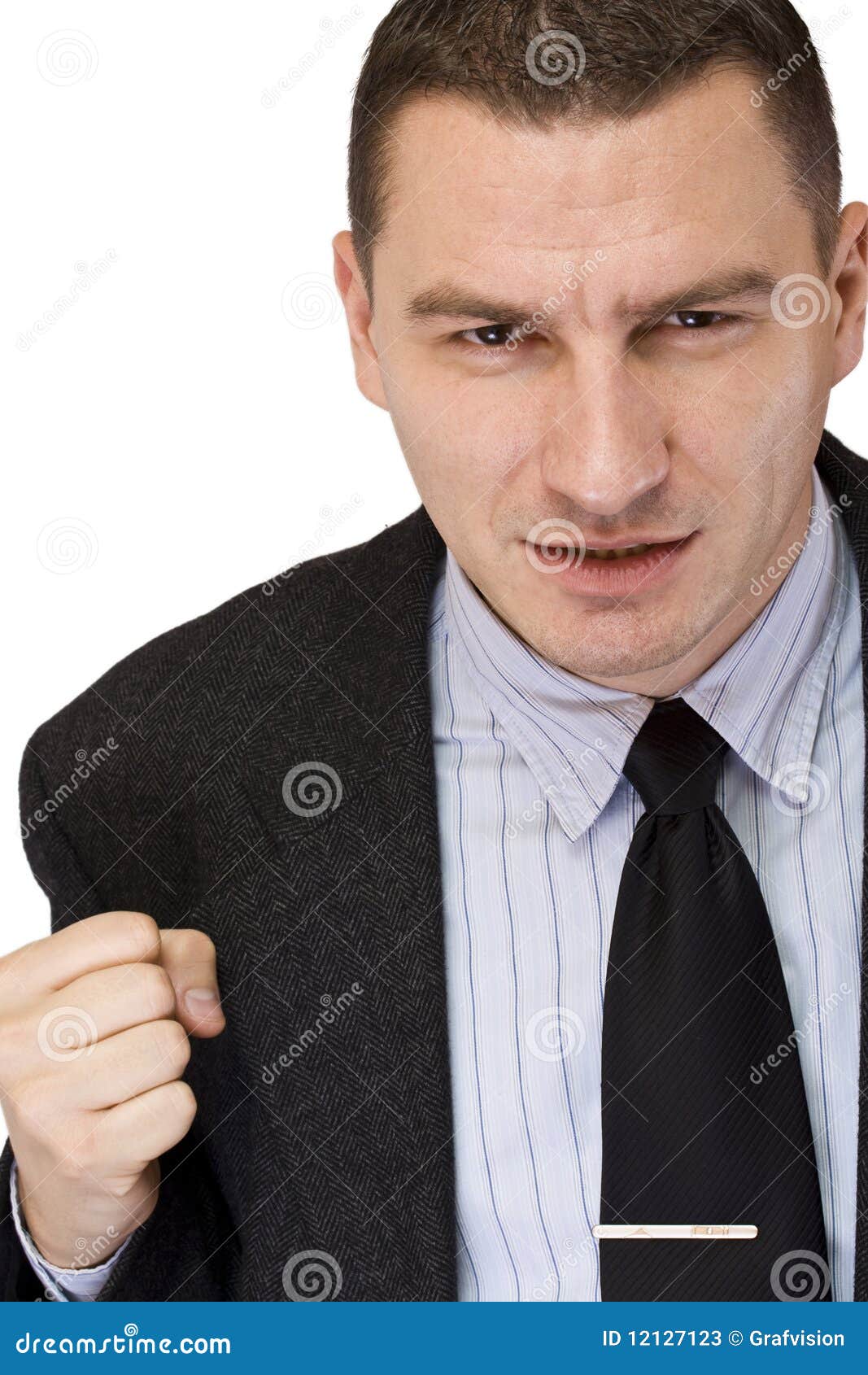 Angry businessman stock image. Image of fist, professional - 12127123
