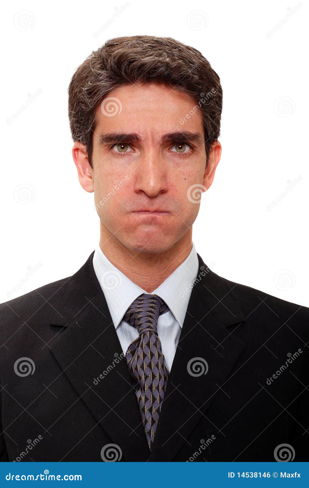 Angry businessman stock photo. Image of white, feeling - 14538146