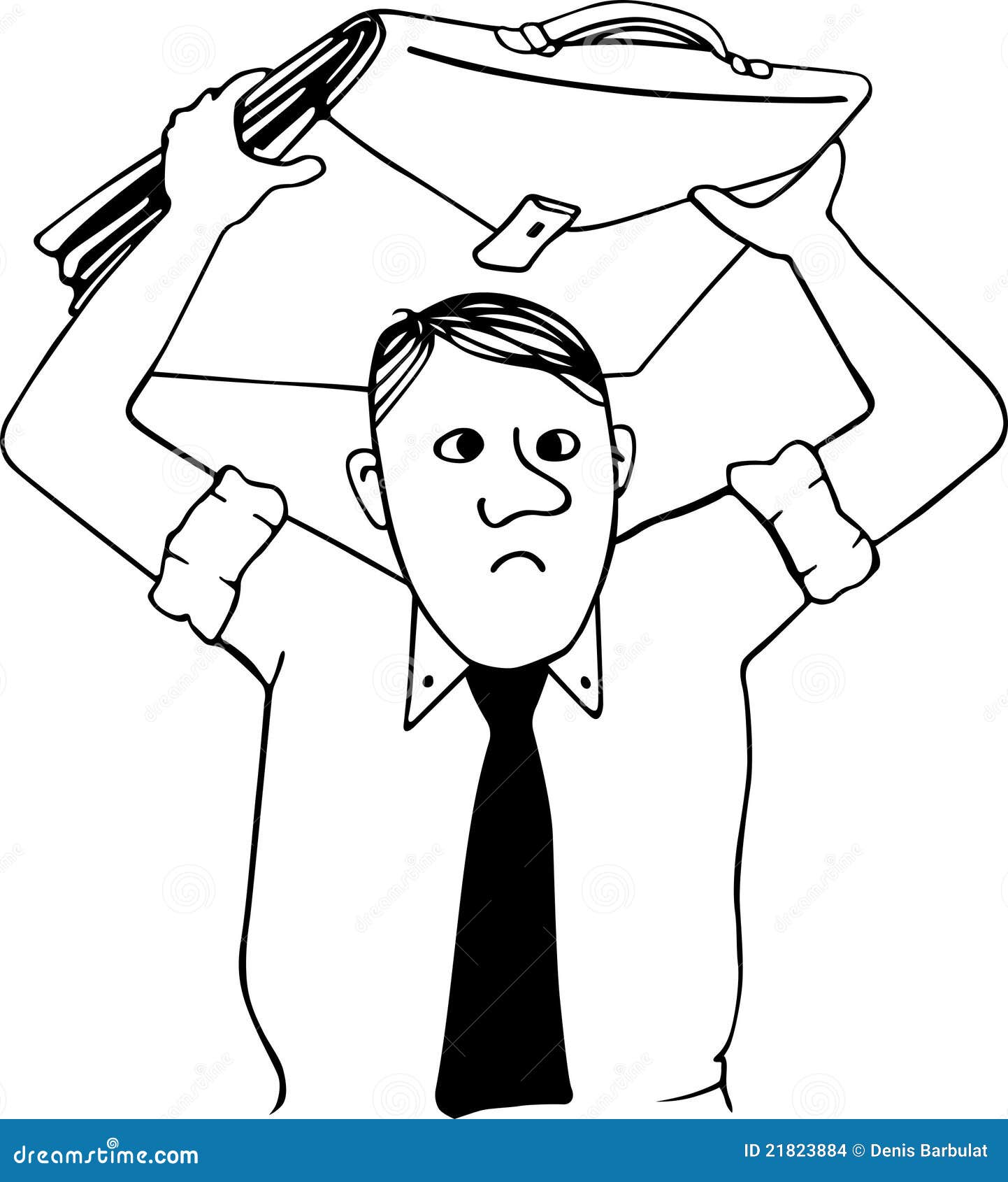 Angry Businessman stock vector. Illustration of rough - 21823884