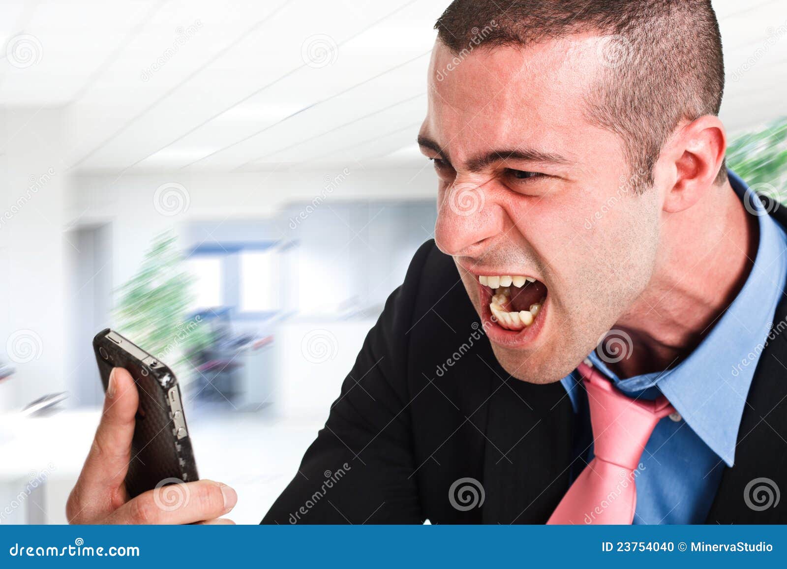 Angry businessman stock photo. Image of executive, annoyed - 23754040