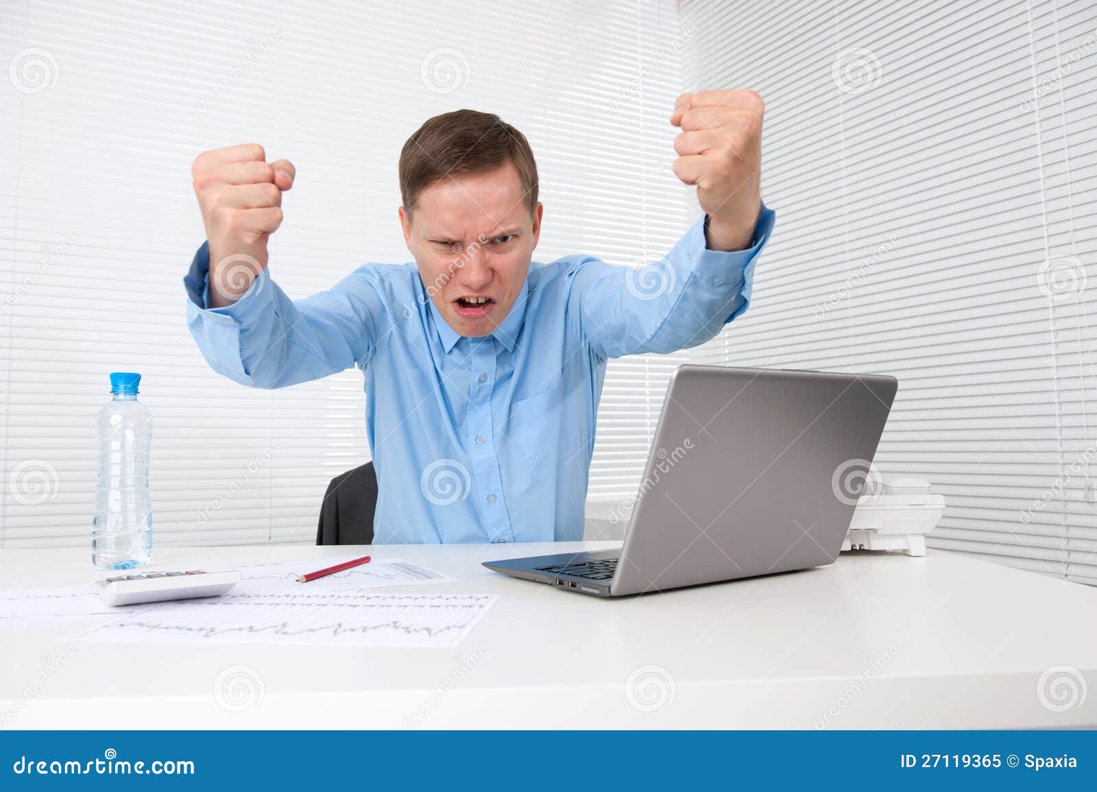 Angry businessman stock image. Image of funny, face, single - 27119365