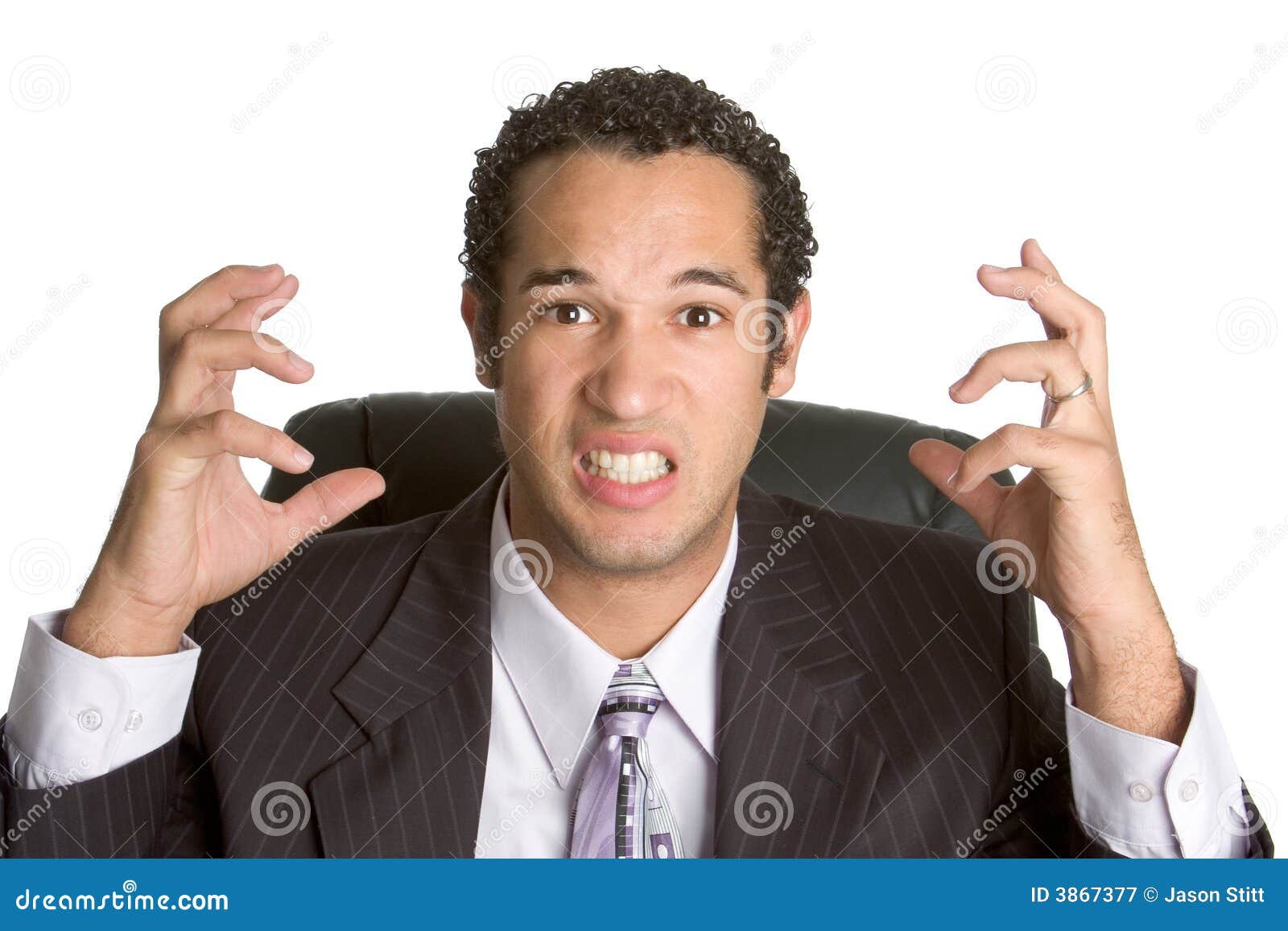 Angry Businessman stock image. Image of black, hands, business - 3867377