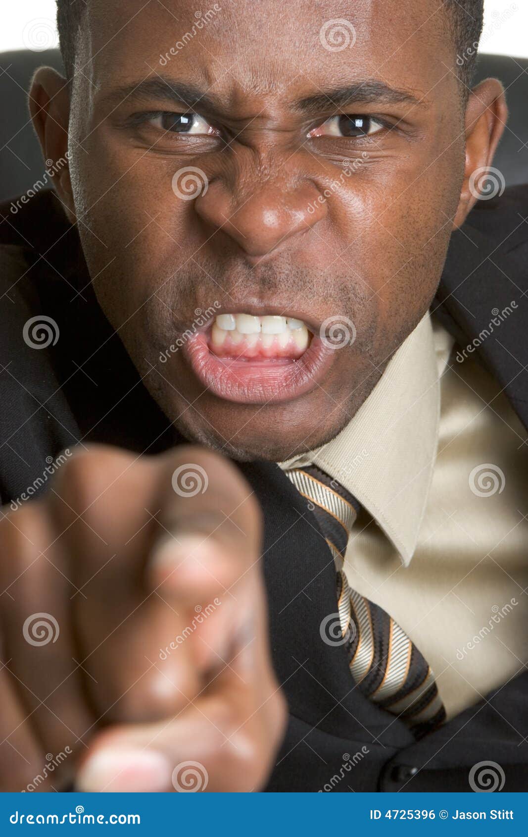Angry Businessman stock photo. Image of face, portrait - 4725396