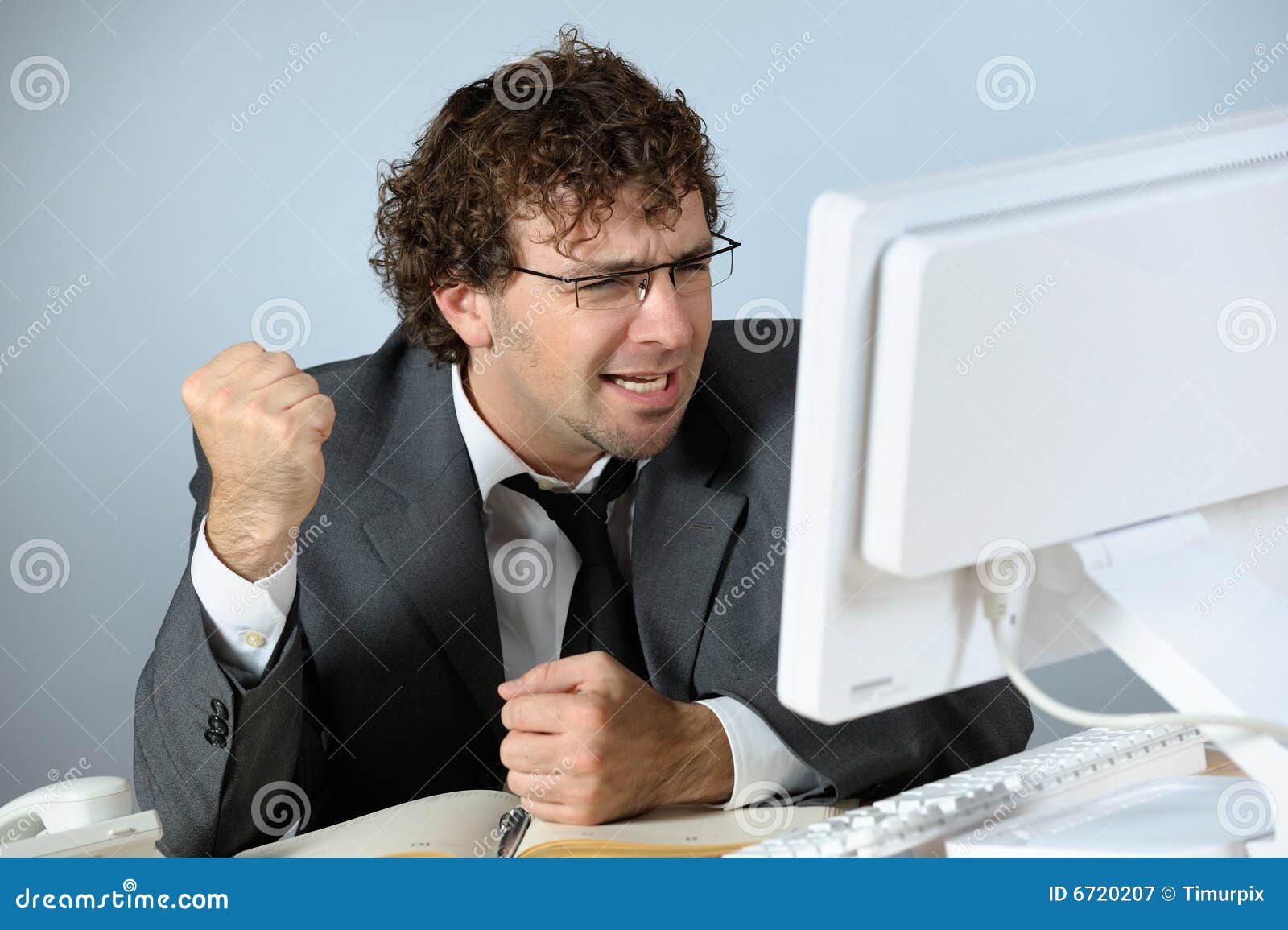 Angry businessman stock image. Image of desperate, phone - 6720207