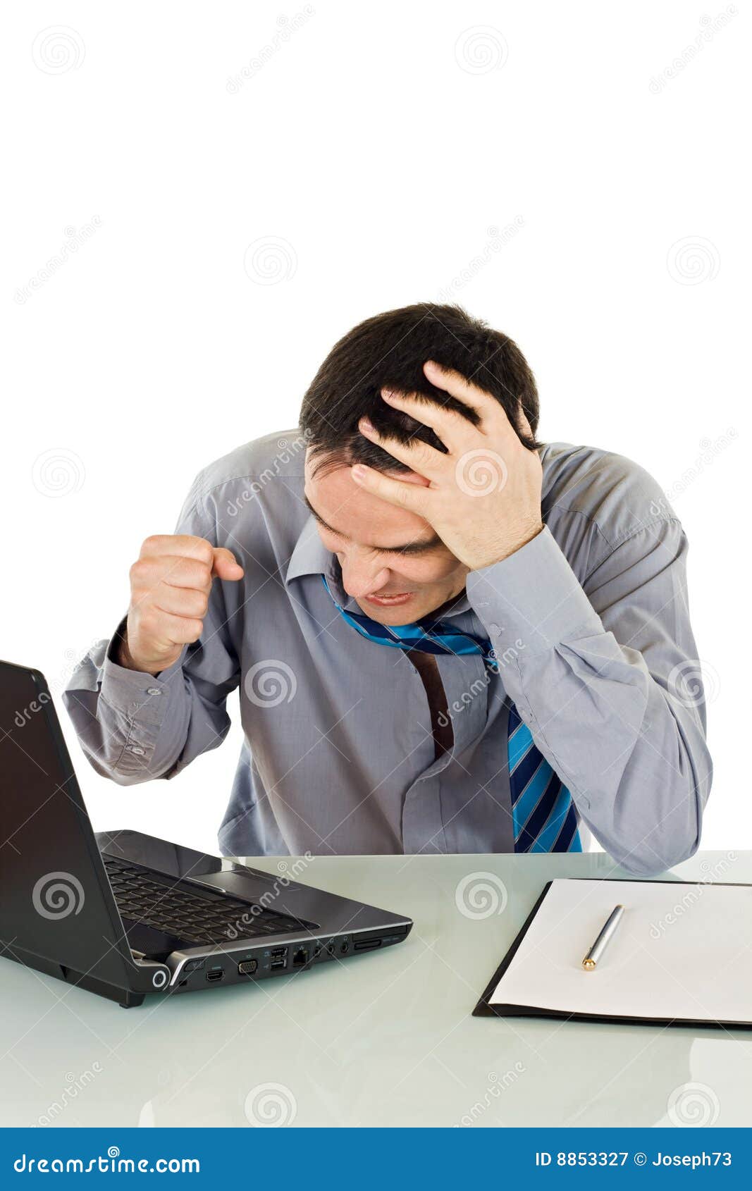 Angry businessman stock image. Image of employee, frustration - 8853327