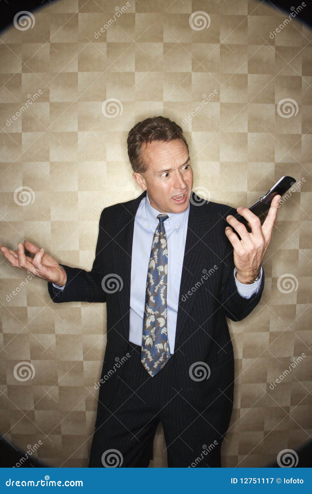 Angry Businessman on Cell Phone Stock Image - Image of businessman ...