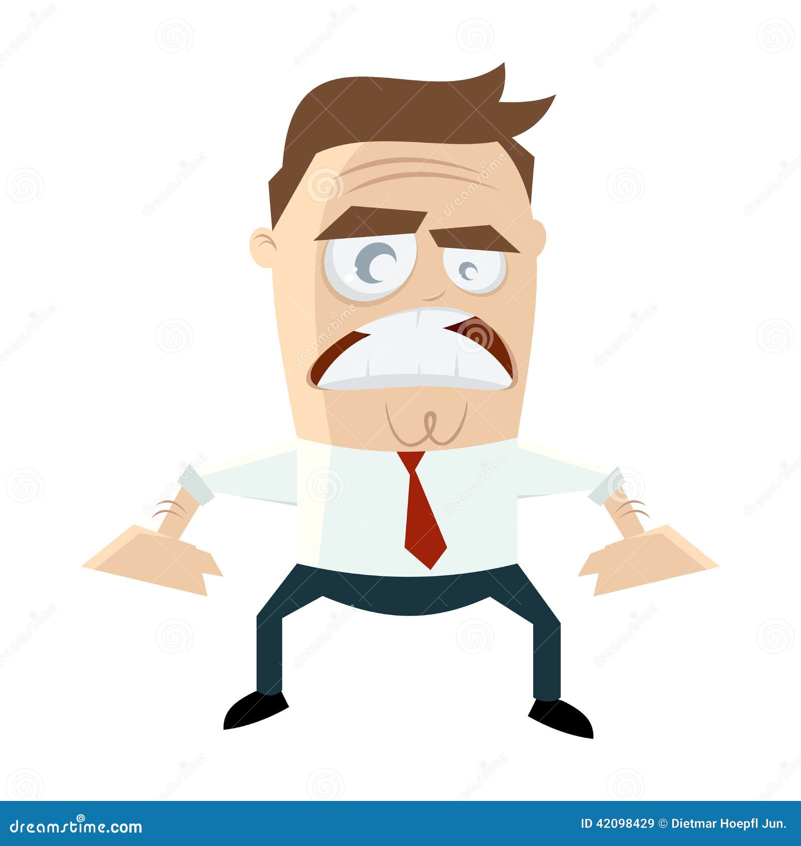 Angry Man Or Businessman Destroyed Computer With Baseball Bat, Vector ...