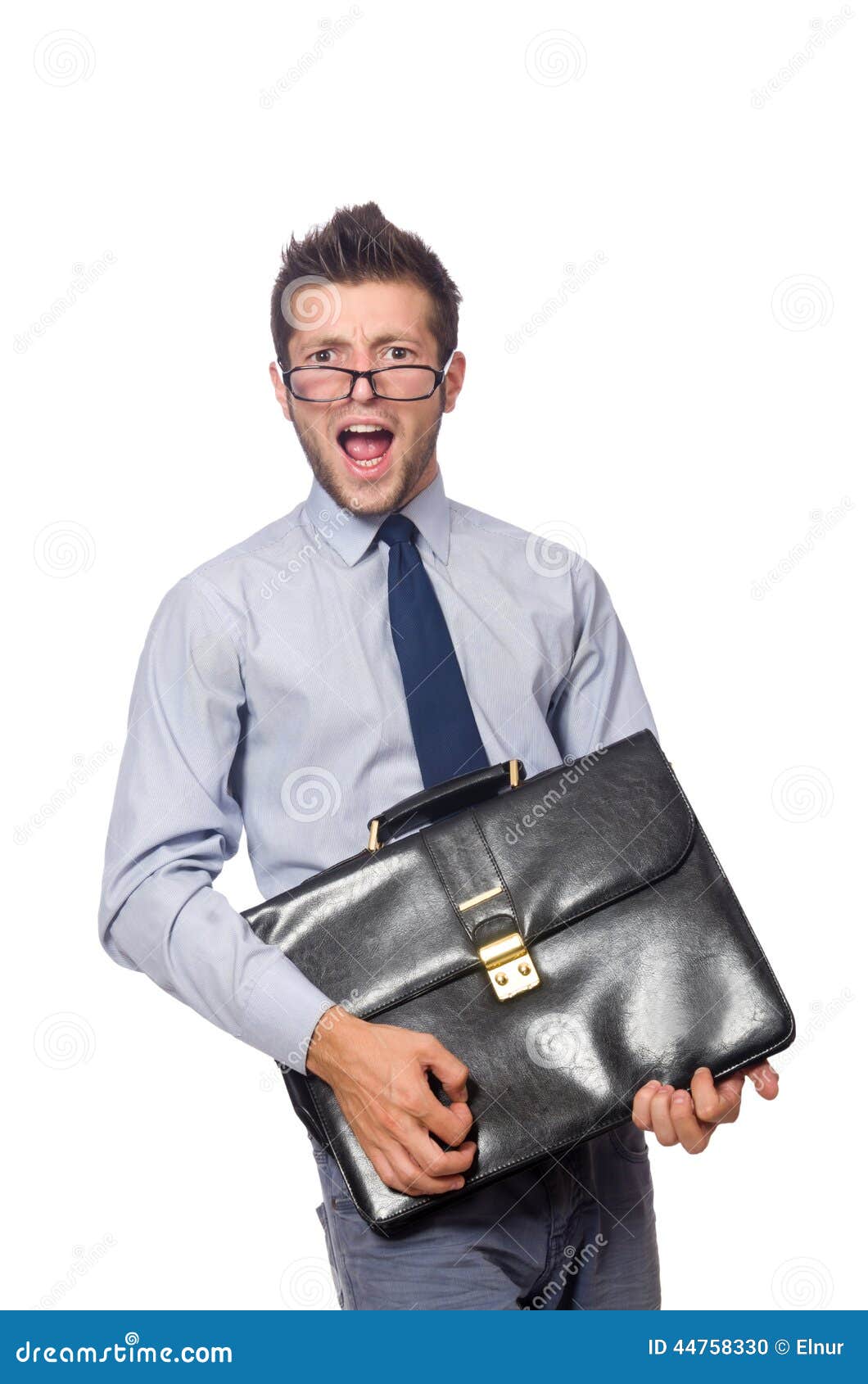 Angry businessman isolated stock photo. Image of adult - 44758330