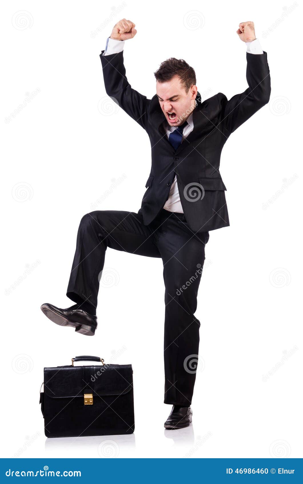 Angry businessman isolated stock photo. Image of cheerful - 46986460