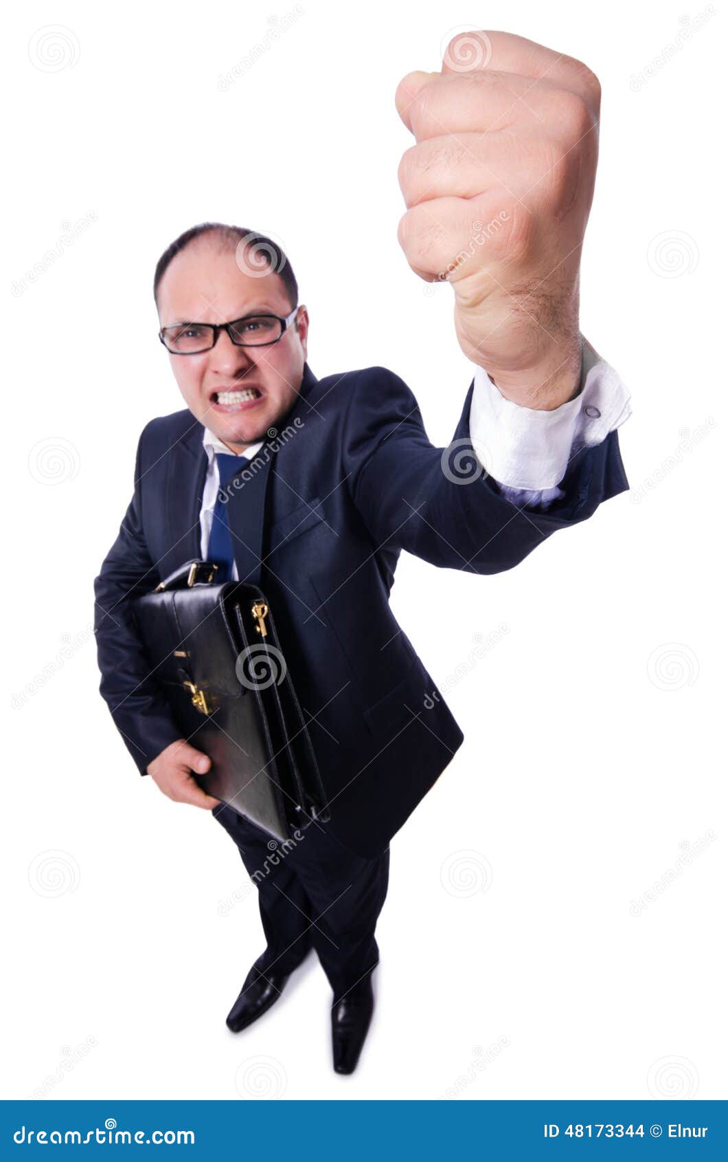 Angry businessman isolated stock photo. Image of caucasian - 48173344