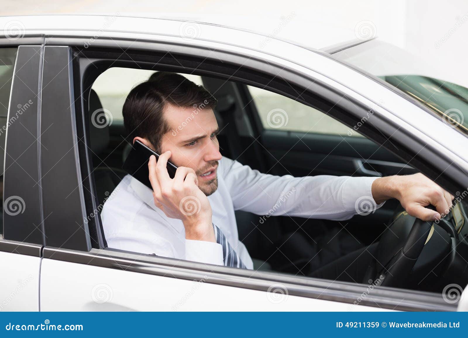Angry Businessman on the Phone Stock Image - Image of land, corporate ...