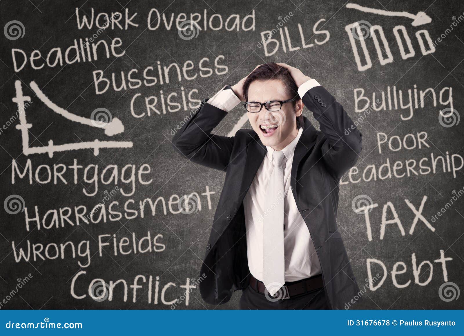 Angry Businessman Shouting in Class Stock Photo - Image of frustrated ...