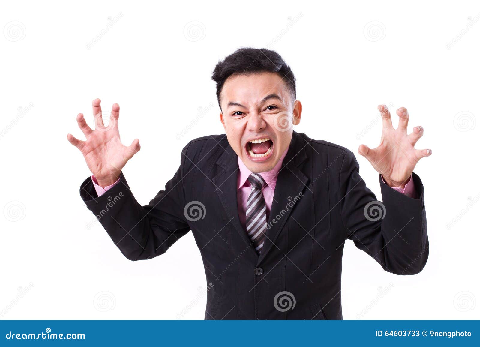 Angry businessman shouting stock image. Image of lost - 64603733