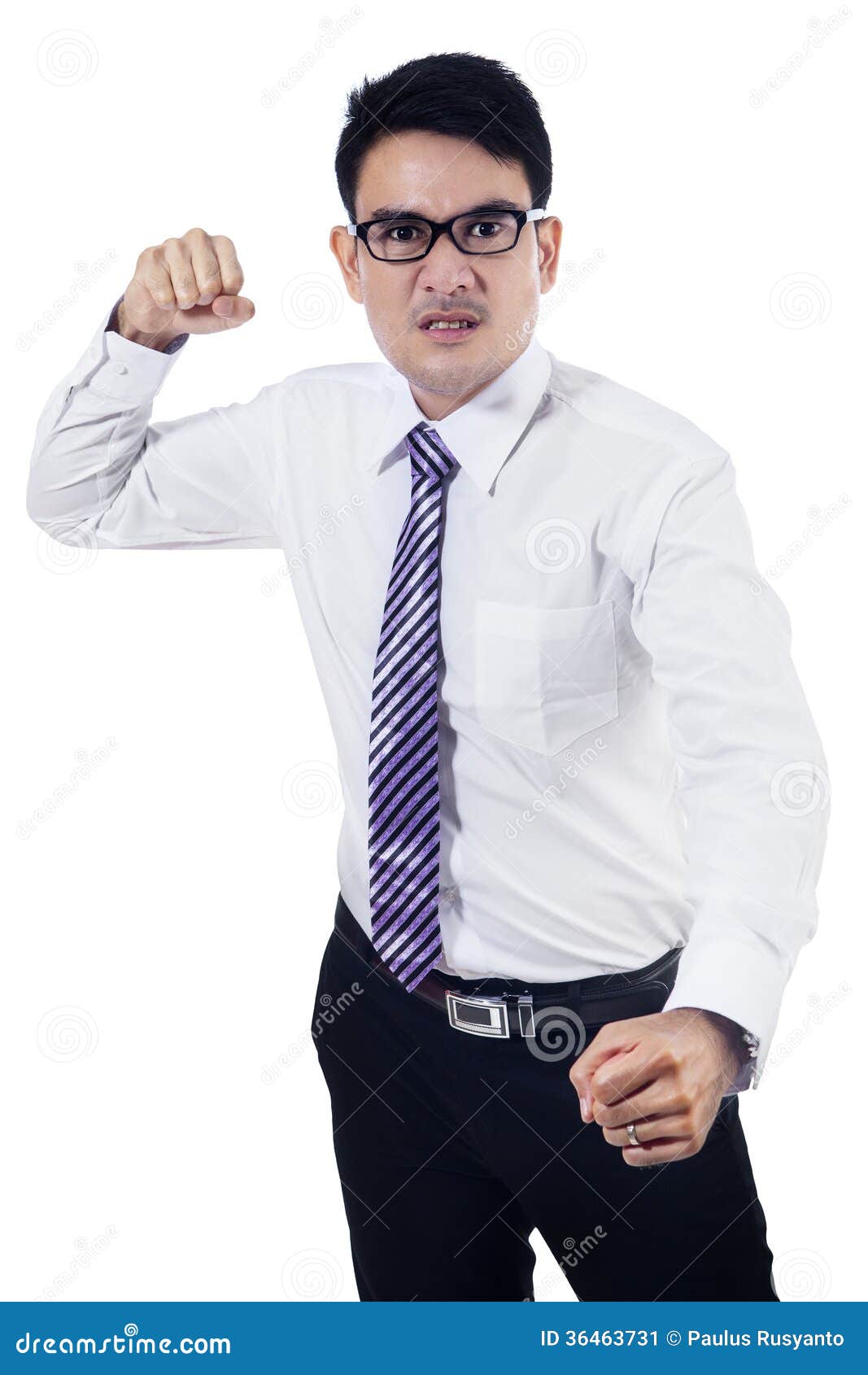Angry Businessman Threatening Stock Image - Image: 36463731