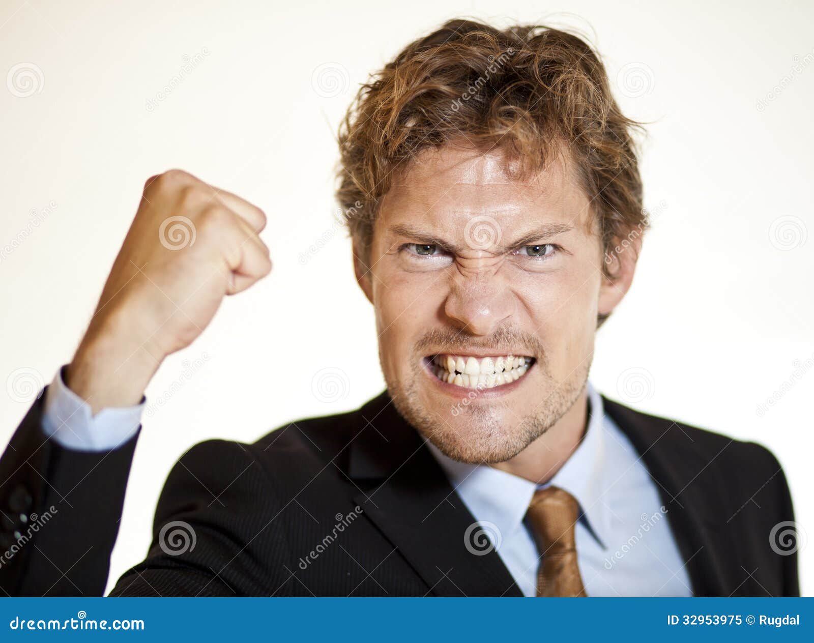 Angry businessman stock image. Image of furious, frustrated - 32953975
