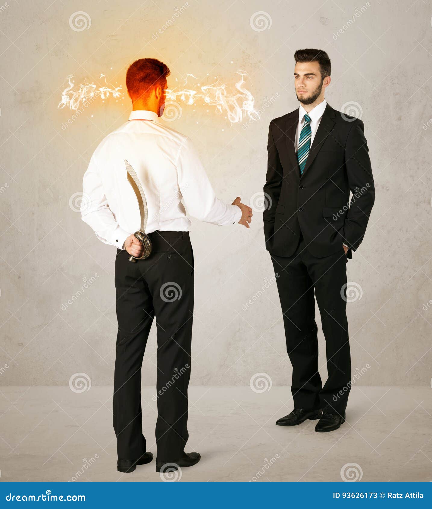 Angry Businessman with Weapon Stock Image - Image of dark, agreement ...