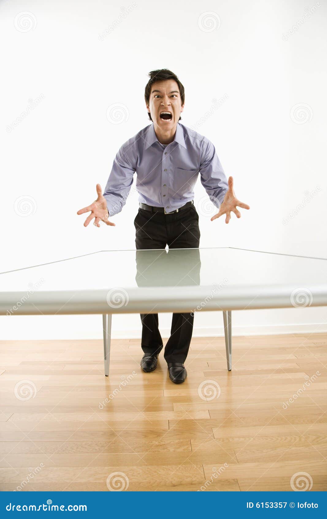 Angry businessman yelling. stock image. Image of standing - 6153357