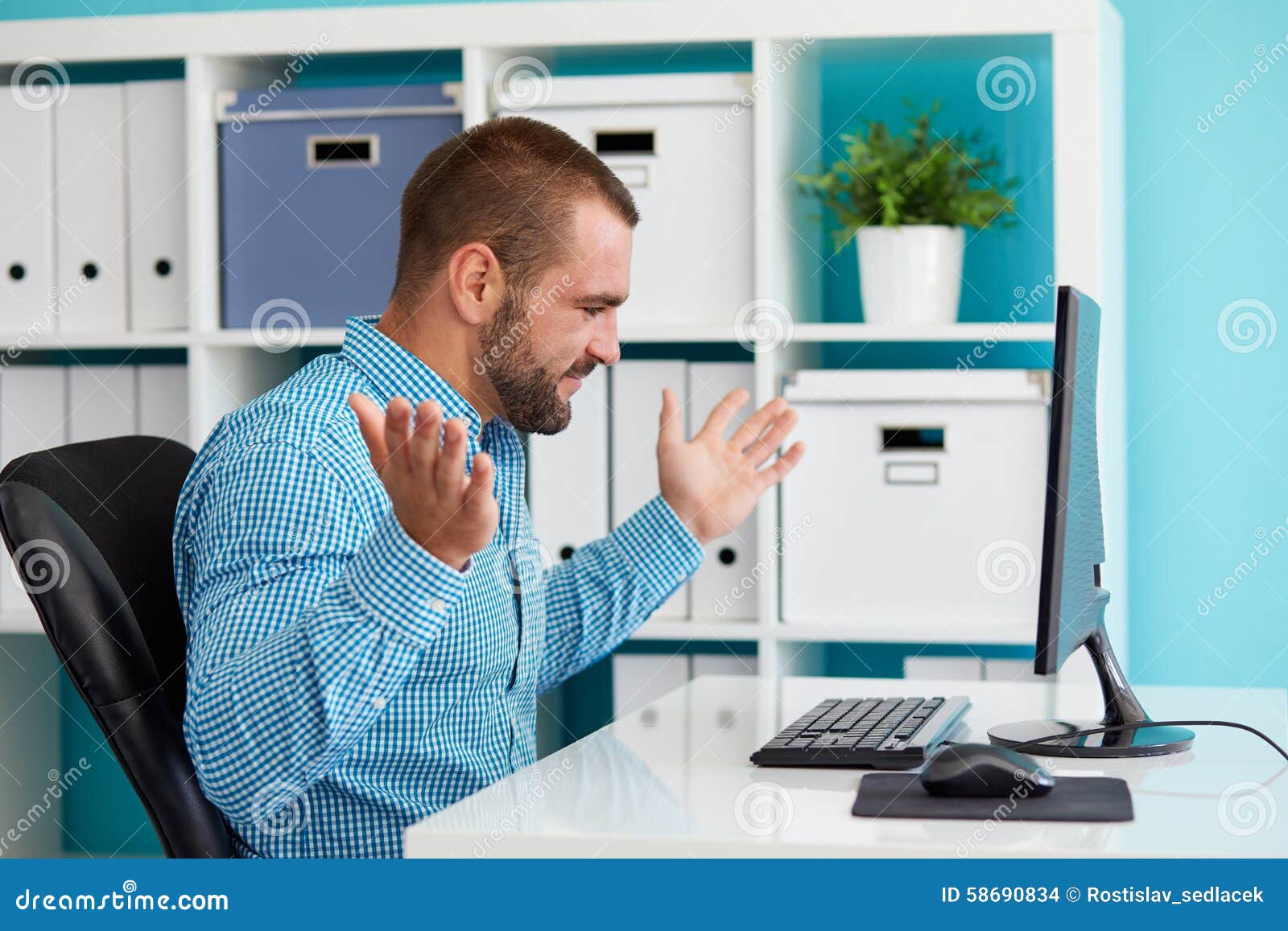 Angry businessman stock photo. Image of management, executive - 58690834