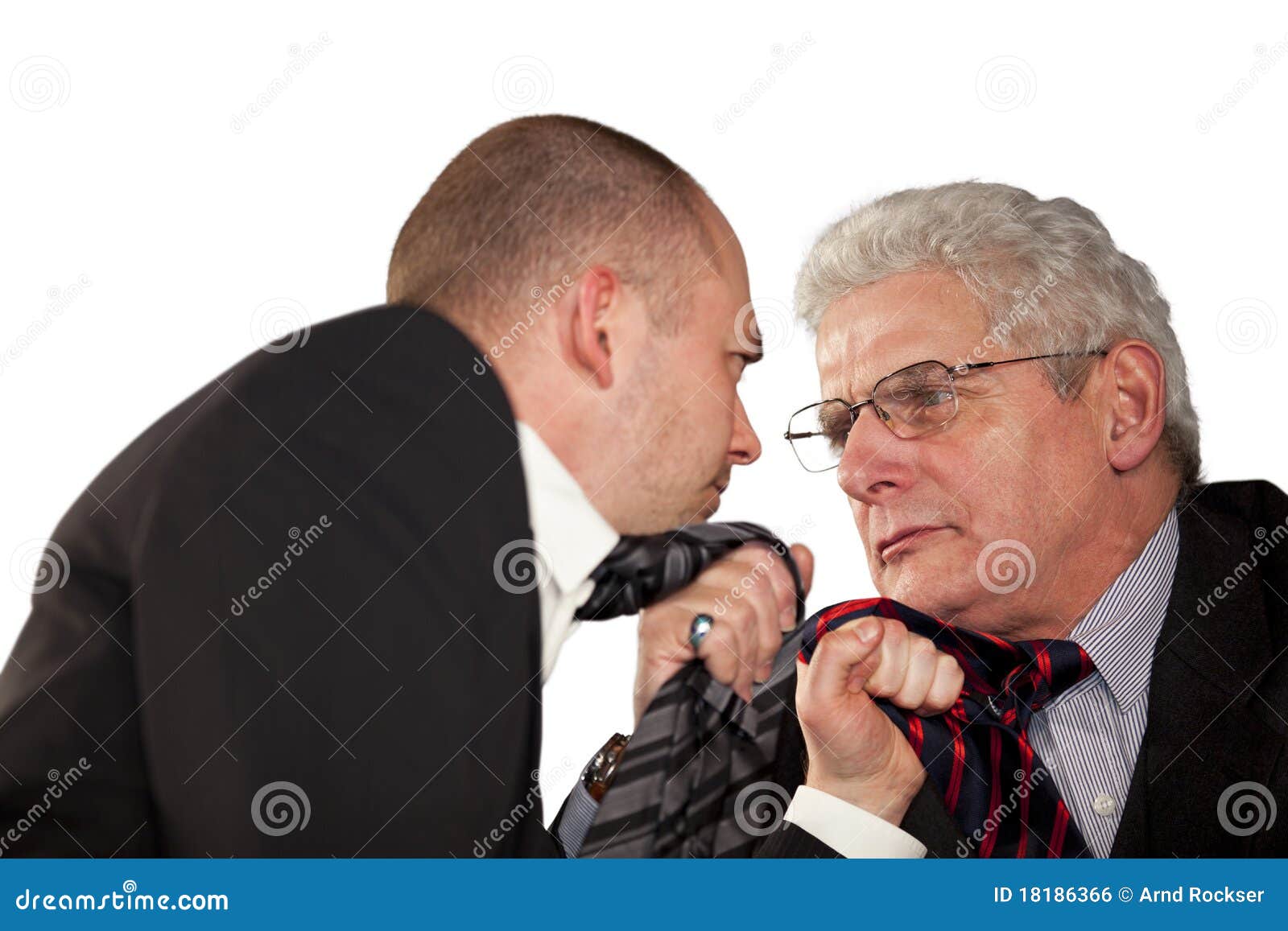 Angry Businessmen Fighting With Keyboards Royalty-Free Stock Photo ...